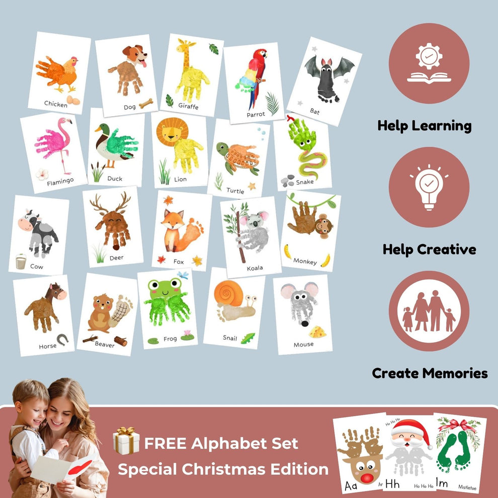 Animal Kids Handprint Game – MAGIC PUFFY